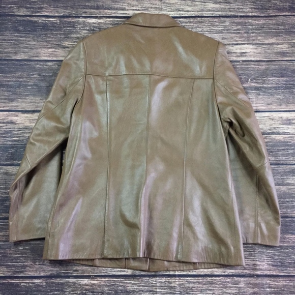 Pendleton | Jackets & Coats | Pendleton Brown Leather Jacket Mens M ...